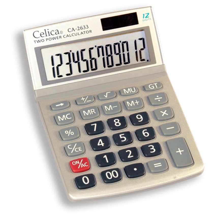 Calculadora Celica CA-2633 Básica 12 Dígitos 1 Línea Metalico | OFFICE ...